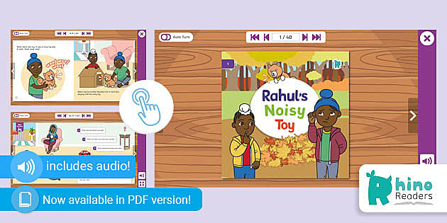 Level 1 Decodable Readers: Rahul's Noisy Toy (Teacher-Made)