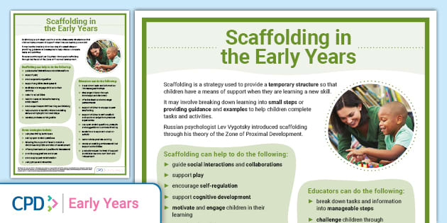 Scaffolding in the Early Years | Poster (teacher made) Scaffolding in the Early Years | Poster (teacher made)