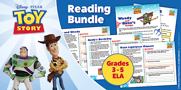 Toy Story: Reading Activity Pack for 3rd-5th Grade