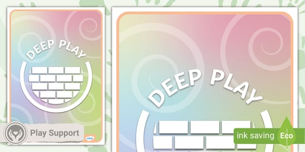 Deep Play Icon Display Poster (teacher made) - Twinkl
