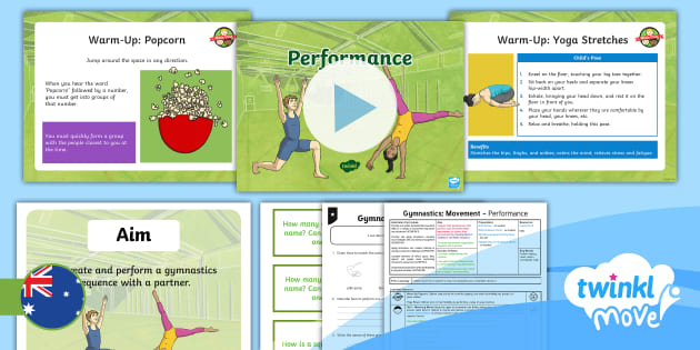Move PE Year 3 Gymnastics: Movement Lesson 6: Performance Lesson Pack