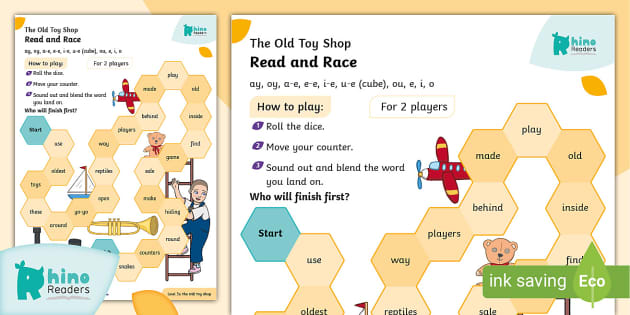 Level 5a The Old Toy Shop: Read and Race (teacher made)