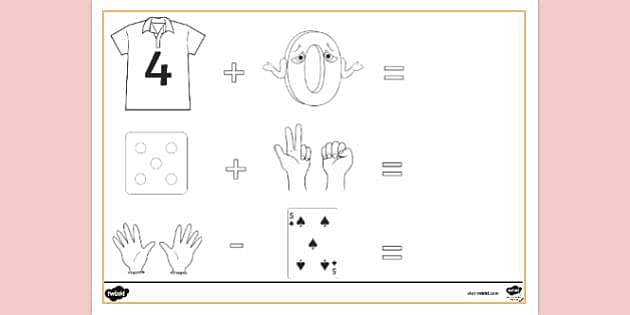 Maths Colouring Page | Primary School Maths Colouring