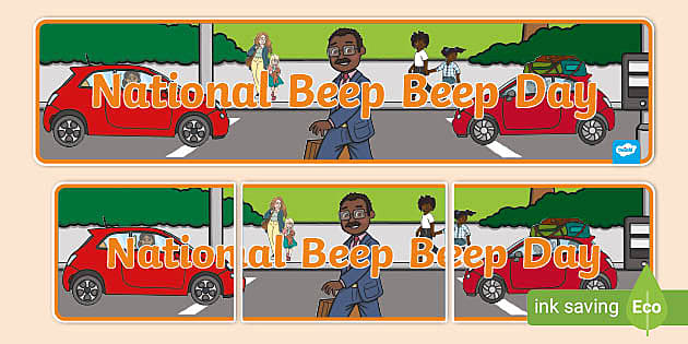 National Beep Beep Day Banner (teacher made)