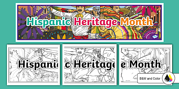 Hispanic Heritage Month Banner (teacher made) - Twinkl