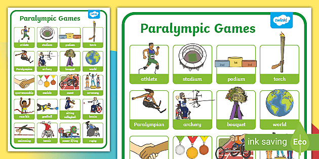 Paralympics Sports Symbols Clipart