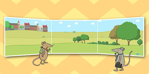 The Town Mouse and the Country Mouse Small World Background