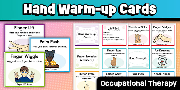 Fine Motor Hand Warm-up Exercises for Occupational Therapy