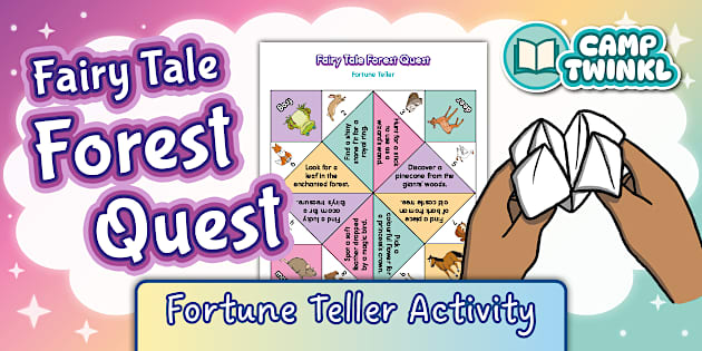 Fairy Tale Forest Quest- Fortune Teller Activity