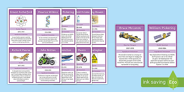 Significant New Zealand Innovators (teacher made)
