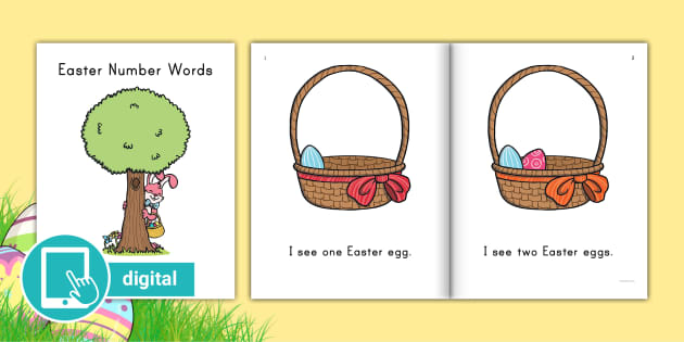 Easter Number Words Early Emergent Reader eBook
