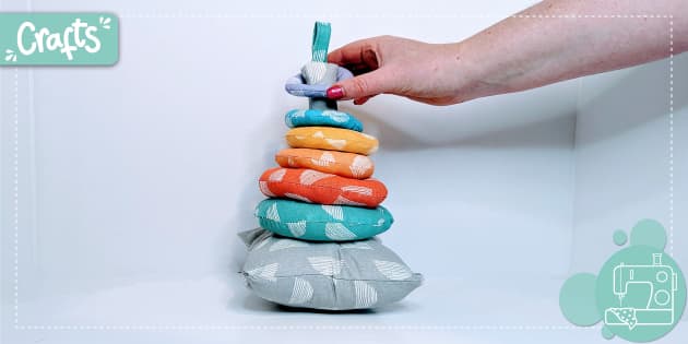 Fabric Ring Stacking Toy | Machine Sewing (teacher made)