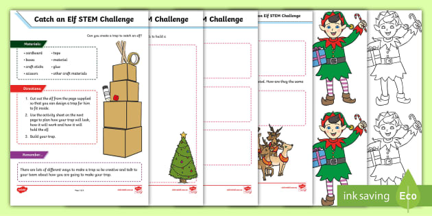 Catch an Elf STEM Challenge | F-2 STEM Resources - Twinkl