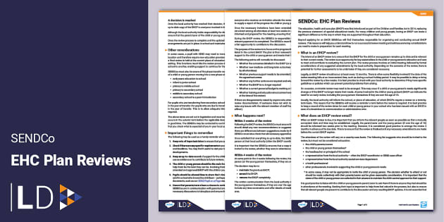SENDCo: EHC Plan Reviews (l'insegnante ha fatto) - Twinkl SENDCo: EHC Plan Reviews (l'insegnante ha fatto) - Twinkl