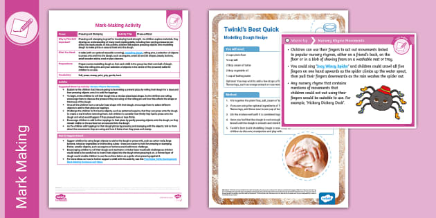 Fine Motor Mark-Making Adult-Led Activity: Press-a-Pizza!