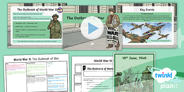 History: World War II: The Outbreak of War LKS2 Lesson Pack 1