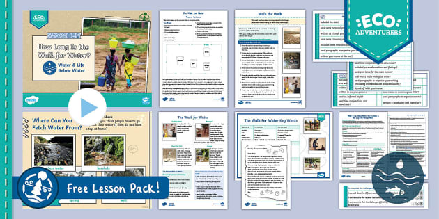 FREE! - Year 6 Lesson 2 - How Long Is the Walk for Water?