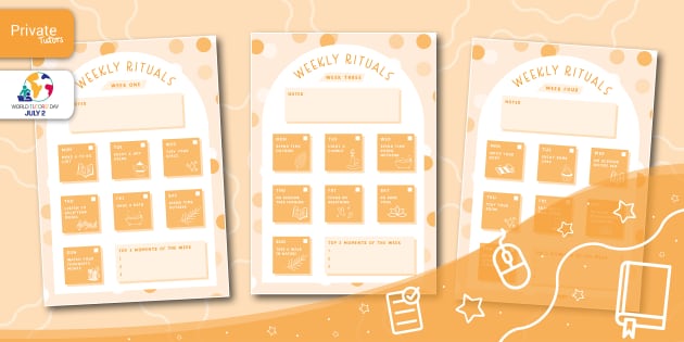 World Tutors' Day | Wellbeing Rituals (teacher made)