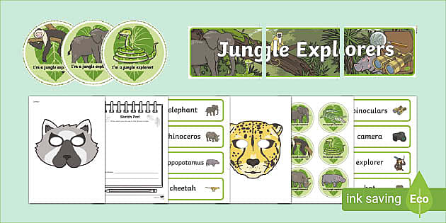 Jungle Explorers Role Play Pack (teacher made) - Twinkl