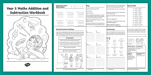Year 5 Maths Addition And Subtraction Activity Booklet year-5-maths-addition-and-subtraction-activity-booklet