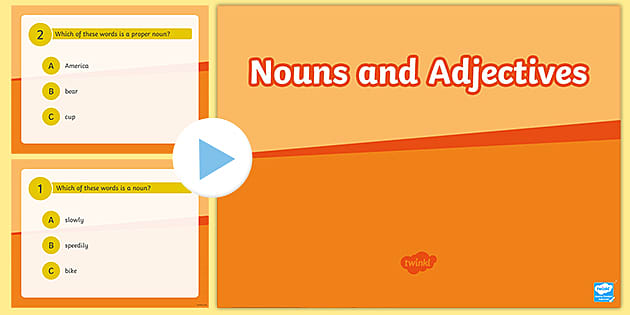 Nouns and Adjectives PowerPoint Game