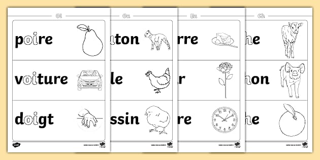 Coloriages : Les sons - Twinkl Coloriages