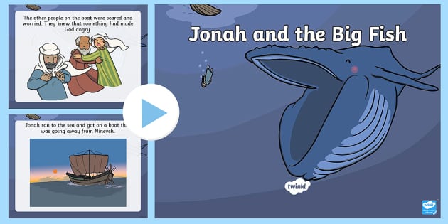 Jonah and the Whale Bible Story PowerPoint (teacher made)