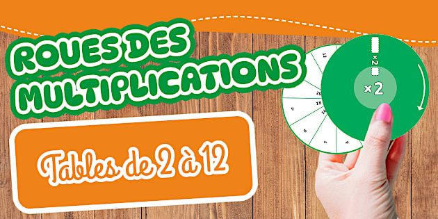 Pack - roues des multiplications des tables de 2 à 12