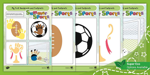 Summer Sports Handprint Painting | Parents Summer Resource