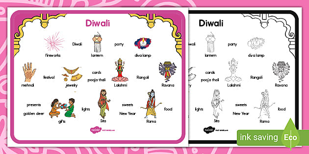 Diwali Word Mat - Diwali Teaching Resources - Twinkl