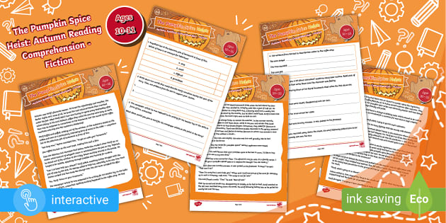 The Pumpkin Spice Heist - Reading Comp Y6 (professor feito) The Pumpkin Spice Heist - Reading Comp Y6 (professor feito)