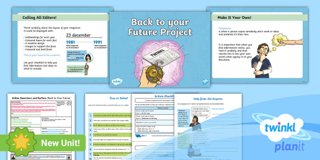 Computing: Back to Your Future Year 3 Lesson 6 - twinkl -KS2