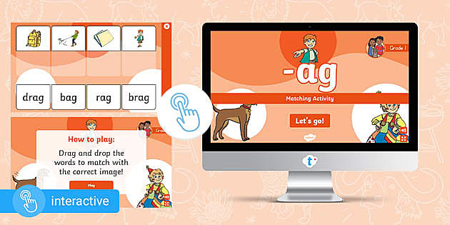 Grade 1 Phonics Ag Interactive Go Game Teacher Made