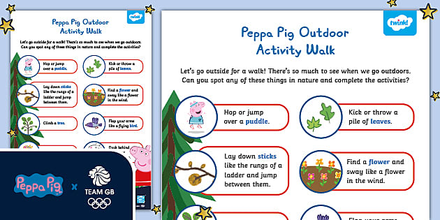 FREE! - Peppa Pig Walking Activity | Outdoor Walk