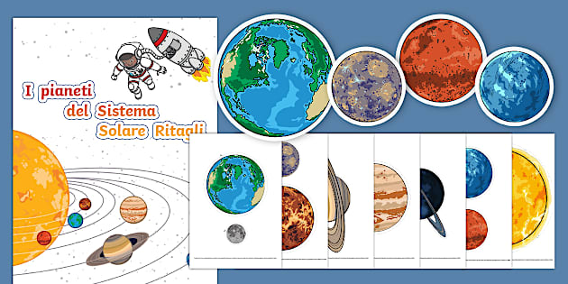 Ritaglio: I pianeti del Sistema Solare - Twinkl