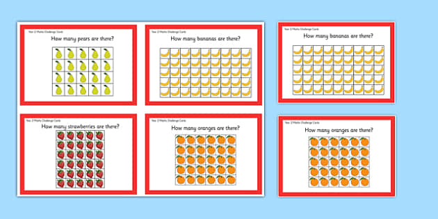 Year 2 Arrays Activities - Maths Challenge Cards - Maths