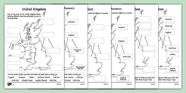 What Are The Seas Around The UK? - Twinkl