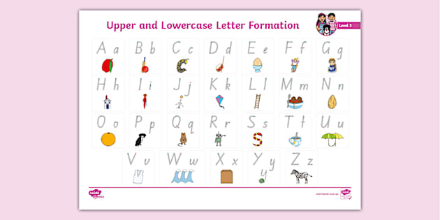 Upper and Lowercase Letter Formation Activity - Twinkl