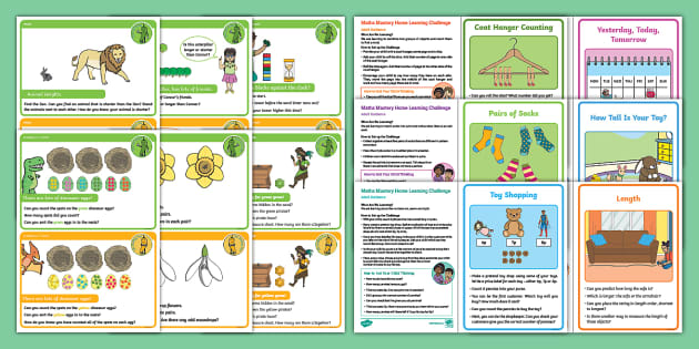 👉 EYFS Maths Challenges (teacher made) - Twinkl