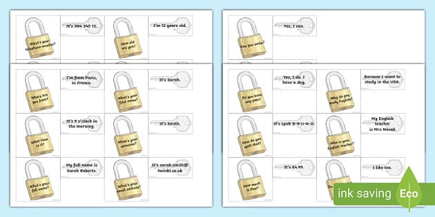 Basic Phrases ESL Activity | Questions and Answers | Twinkl