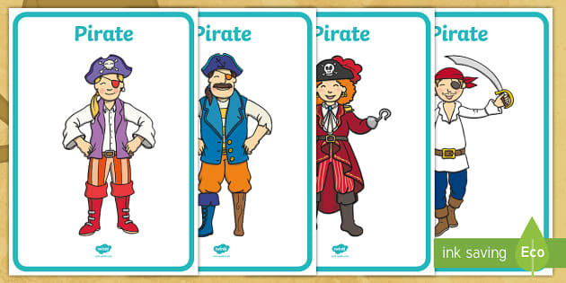 Pirates Display Posters (teacher made) - Twinkl