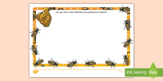 FREE! - Bee Drawing Prompt Activity (teacher made)