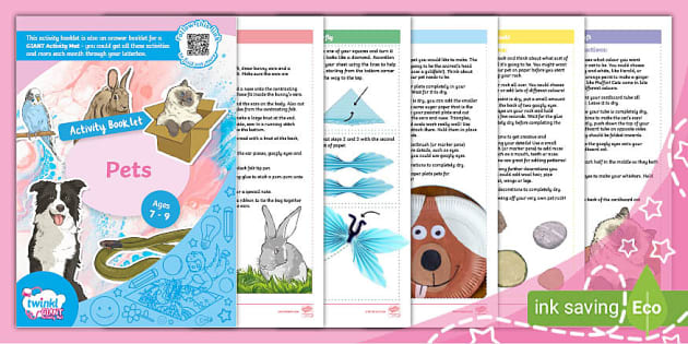 Pets Activity Booklet (Ages 7 - 9) (Teacher-Made) - Twinkl