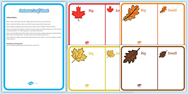 Autumn Leaf Hunt (teacher made) - Twinkl