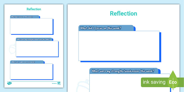 Reflection of the week (Lehrer gemacht) - Twinkl