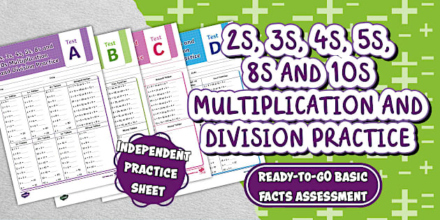 Phase 1 2026: 2s, 3s, 4s, 5s, 8s, and 10s Multiplication and Division ...