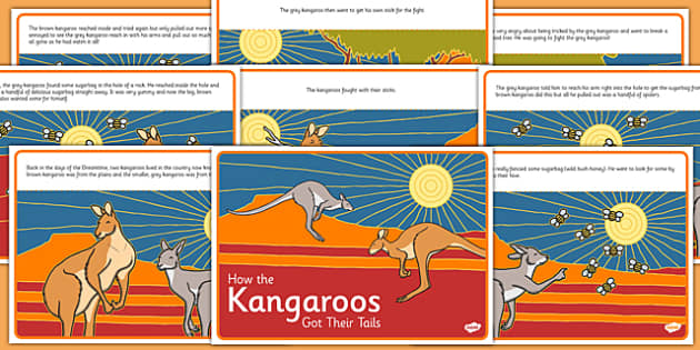 FREE! - Aboriginal Dreaming How the Kangaroos Got Their Tails Story