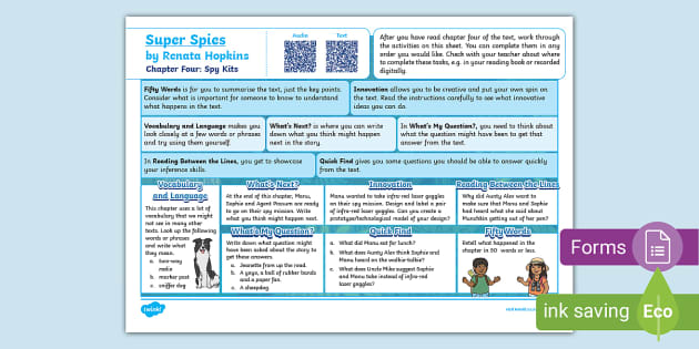 CHAPTERS September 2022: Super Spies - Chapter 4 Follow-Up