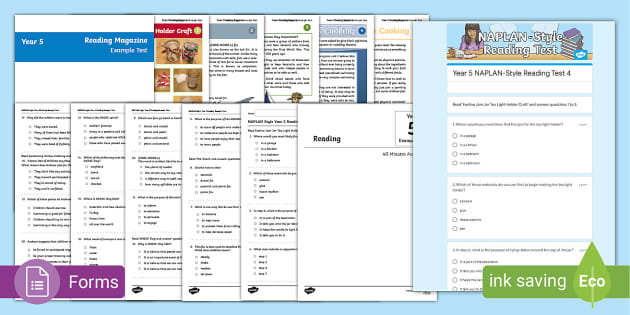 Comprehension Test Example for Year 5 | NAPLAN-Style Lesson