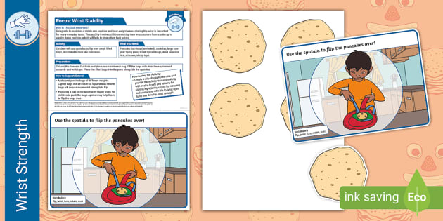 Pancake Day Fine Motor Skills Activity: Flip the Pancake